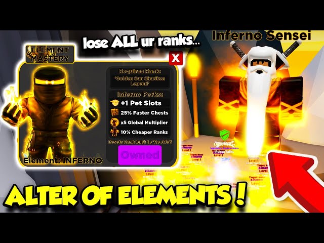 5 strongest elements in Roblox Ninja Legends