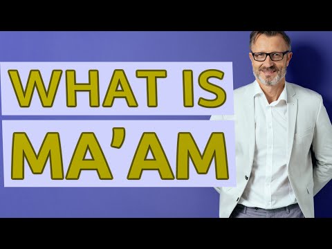 Ma'am | Meaning of ma'am 📖
