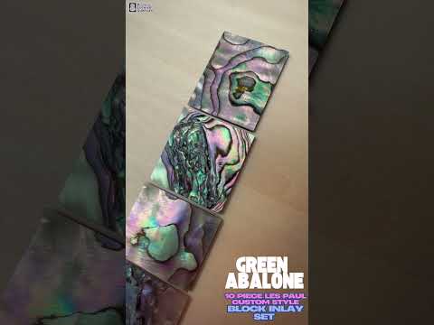 Green Abalone Block Inlay Set for Les Paul Guitar