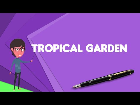 What is Tropical garden? Explain Tropical garden, Define Tropical garden, Meaning of Tropical garden