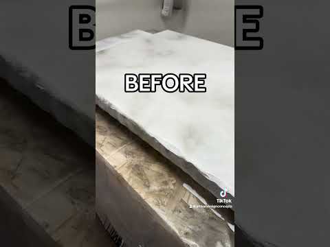 Soft & Beautiful Resin Countertop #PolyKote #epoxycountertops #resin #resinart #epoxyresin