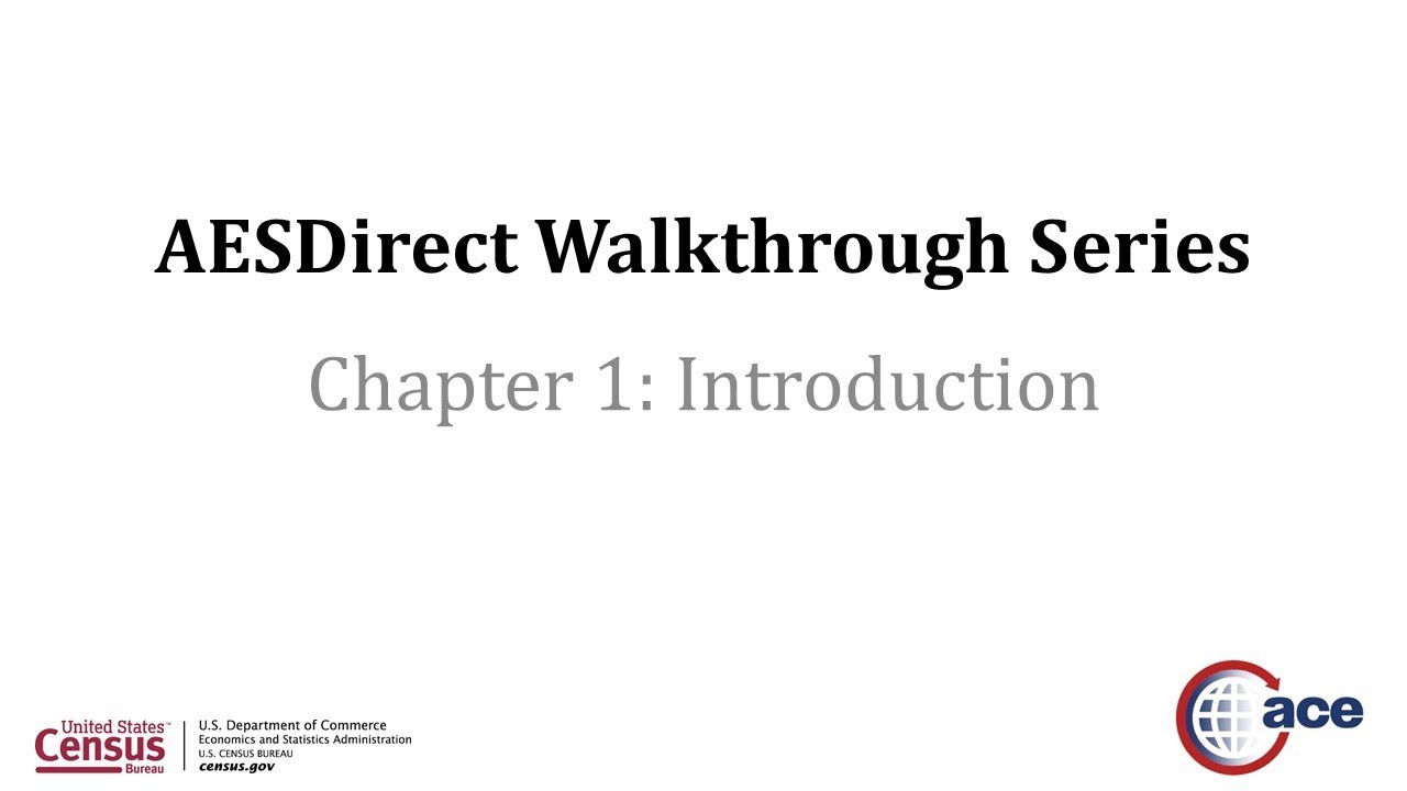 AESDirect Walkthrough Series - Chapter 1: Introduction