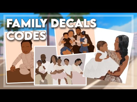 Family Picture Decal Codes For Berry Avenue and Bloxburg black family| Roblox Video