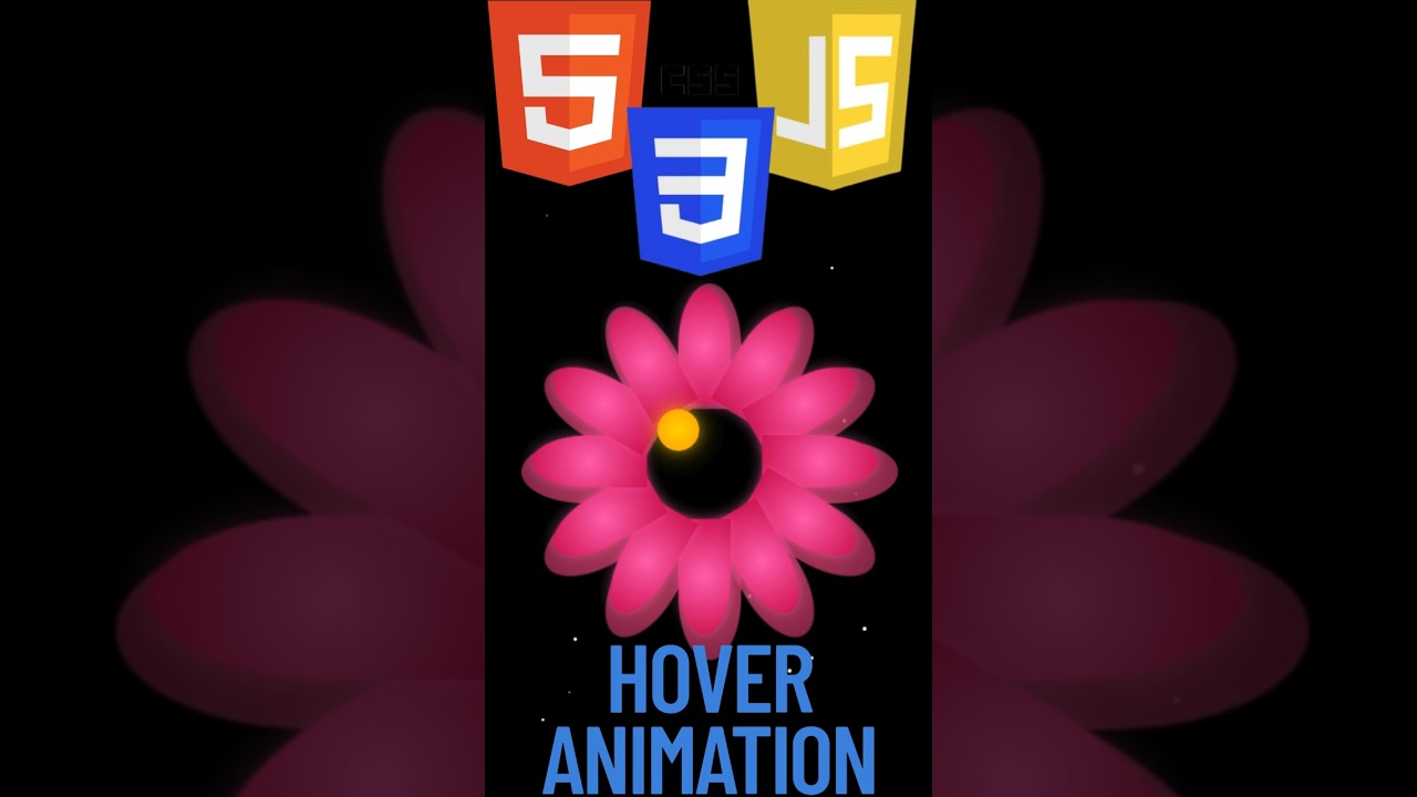 Only html css or js can do this flower 18/100dy