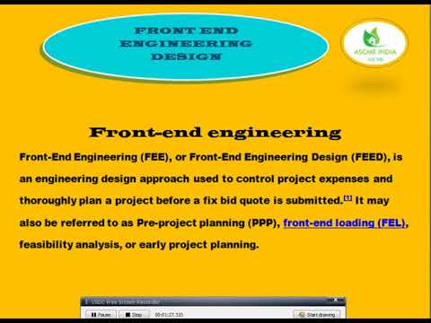 HOW to LEARN PART-1 FRONT END ENGINEERING DESIGN (FEED).