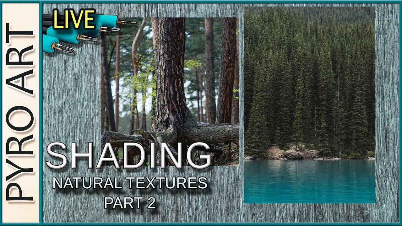 Pyrography:  Part 2 Wood Burning Natural Textures  Pyrography 101 for beginners