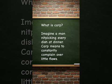 What is carp?
