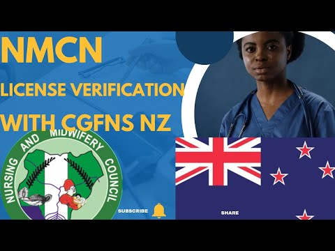 NMCN License Verification for your CGFNS New Zealand Application