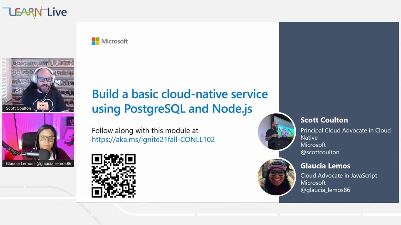 Build a basic cloud-native service using PostgreSQL and Node.js | CONLL102
