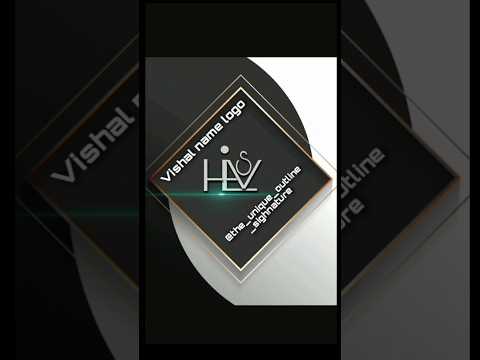 #the_unique_outline_sighnatureโข"Vishal name logo" #creative #new #public #viralreels #2023 #reels
