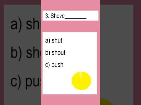 Synonyms #quiztime #englishchannel #fun #brain