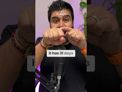 How to remember number of days in each month! #lifehacks #tipsandtricks #interestingfacts