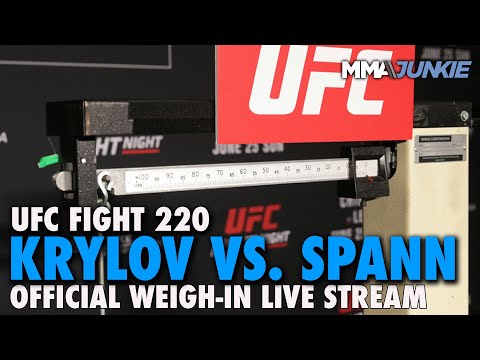 UFC Fight Night 220: Krylov vs. Spann Official Weigh-in Live Stream | LIVE
