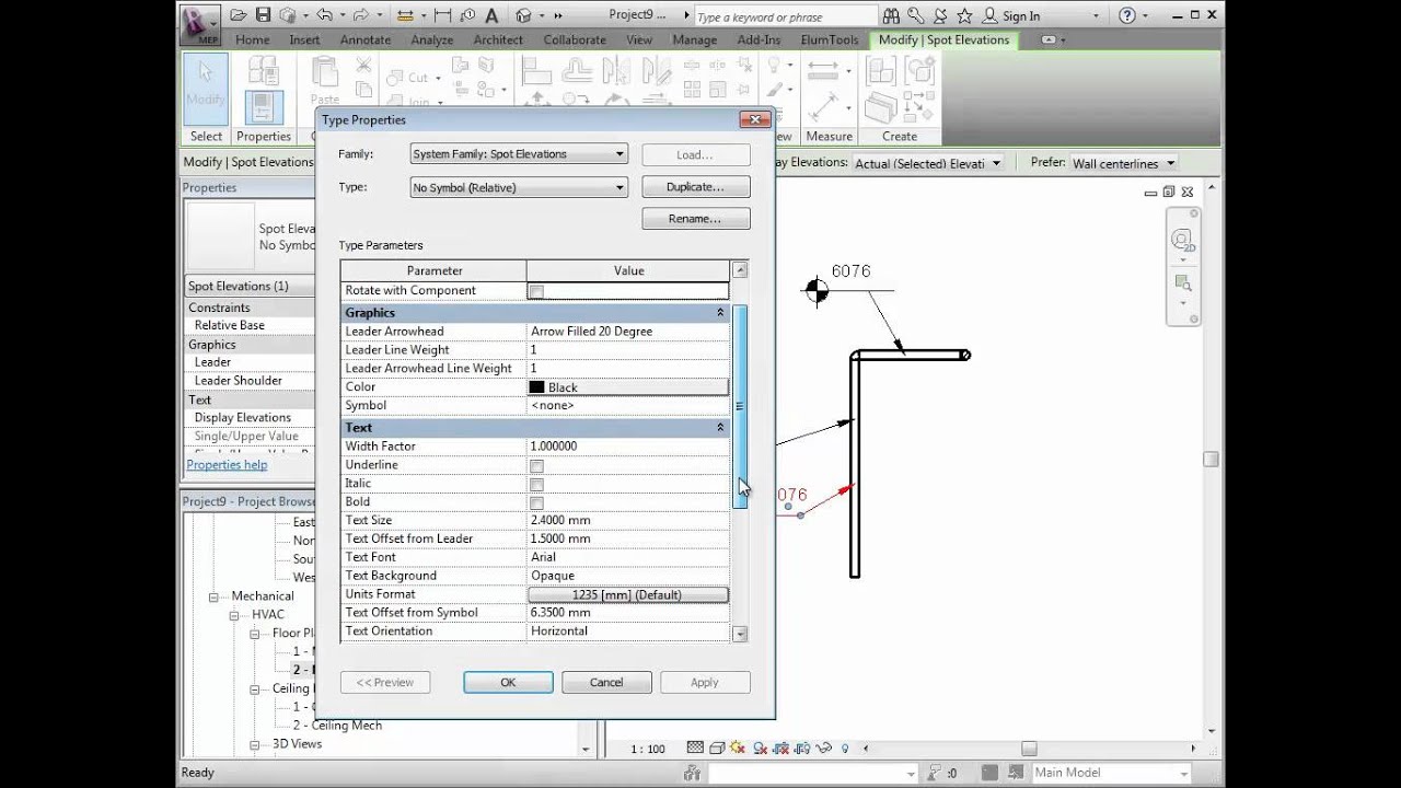 Using the Spot Elevation Tool to Tag Top and Bottom of Pipe in Revit Plan Views