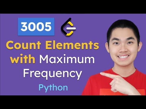 3005. Count Elements with Maximum Frequency (Python) | Leetcode