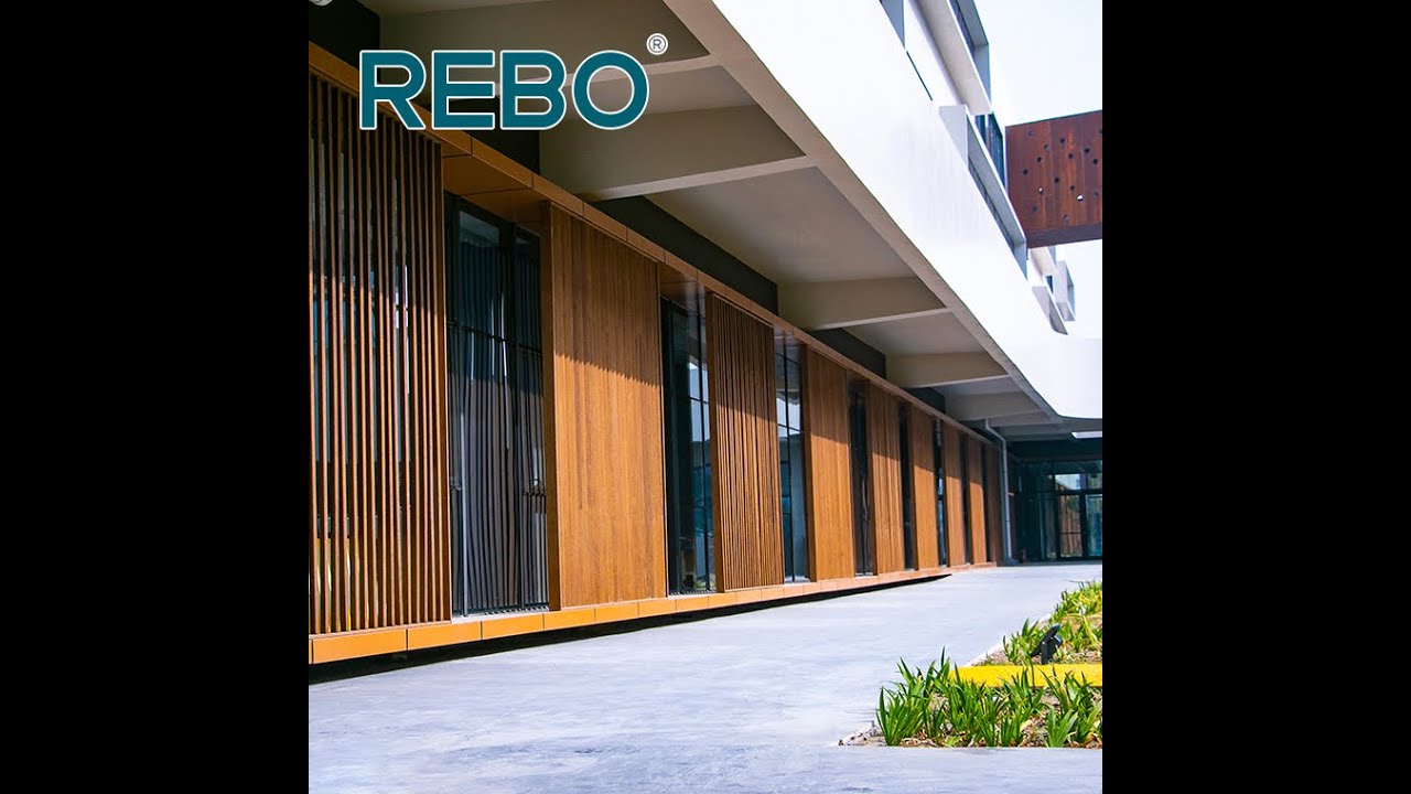 Strand woven bamboo wall cladding panel