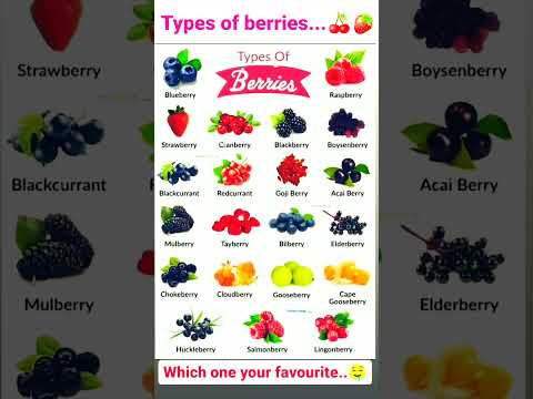 types of berries 🍒🍓 in english 🤔 with unique study..#berries #english
