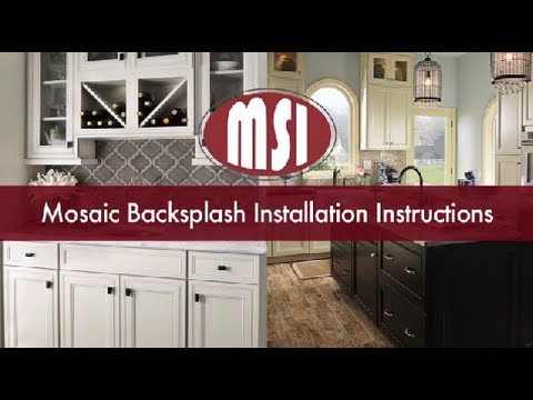 Mosaic Tile Backsplash Installation Instructions