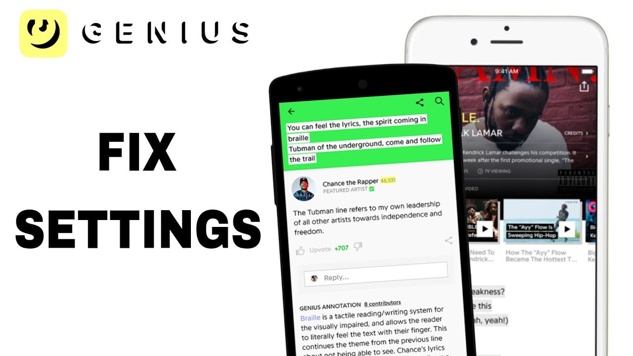 How To Fix And Solve Settings On Genius - Song Lyrics App | Final Solution