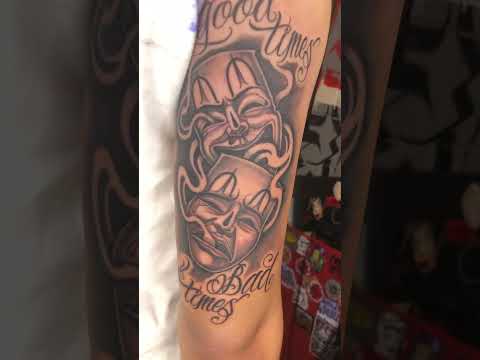 Good times & Bad times #tattoo #ink #art #goodtimes #bad #mask #shorts #fyp