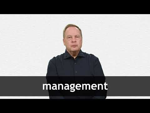 How to pronounce MANAGEMENT in American English