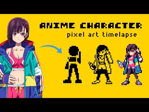 Pixel Art Sprite Timelapse | Shizuka Mikazuki (Zom 100)