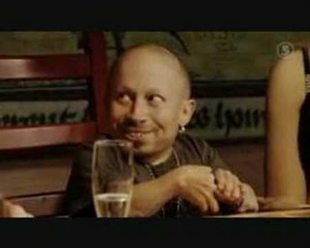 Verne Troyer finally meets the Swedish Bikini Team