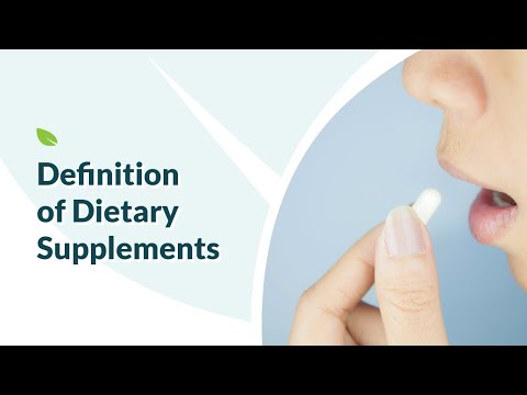 Definition of Dietary Supplements