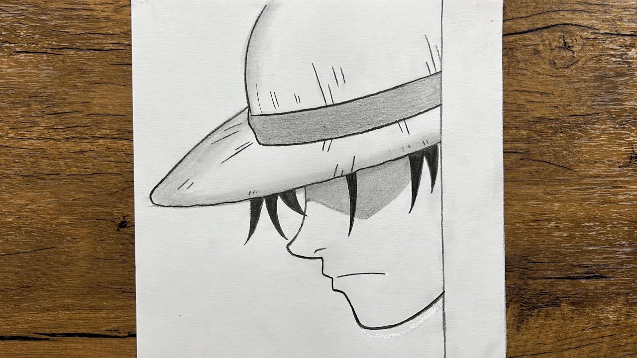 Easy anime drawing |  how to draw Monkey D. Luffy step-by-step