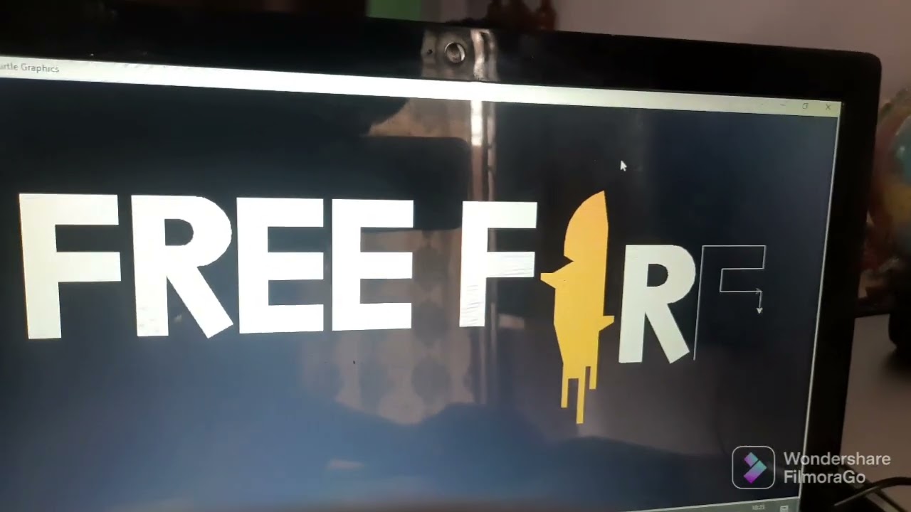 Making free fire logo in python ..... #shorts #FF