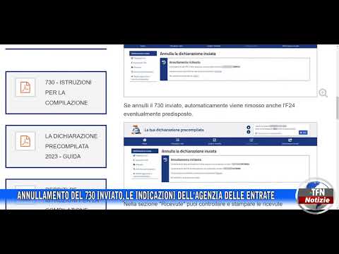Annullamento del 730 inviato, le indicazioni dell'Agenzia delle Entrate
