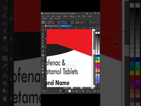 Create Medicine Box From JPG To Vector Corel Draw #designcreation #coreldraw #medicinebox