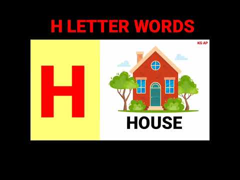 Words Starting With H | H Letter Words