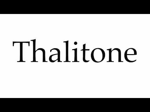 How to Pronounce Thalitone