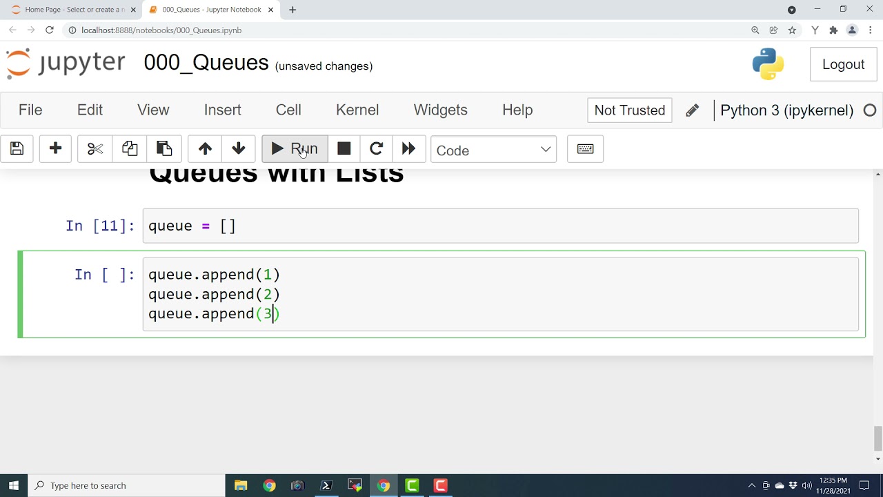 EP02 - Python Queue - Create a Queue - Using List