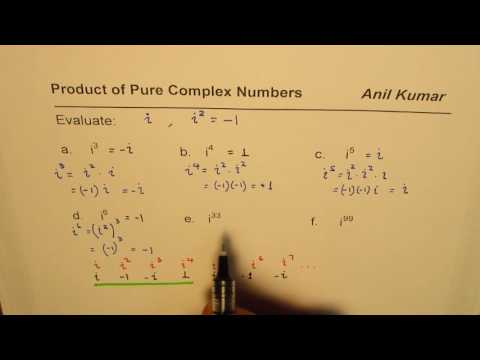 Evaluate Powers of Pure Imaginary Number