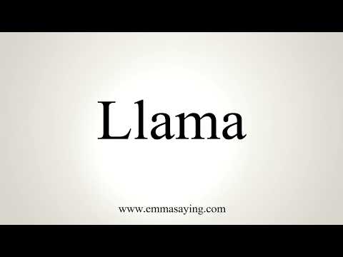 How To Pronounce Llama