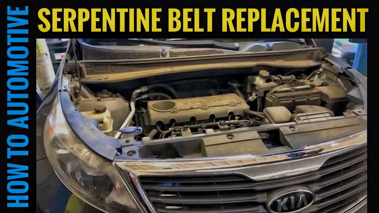 Kia Sportage 2.4l Engine: How To Replace Serpentine Belt