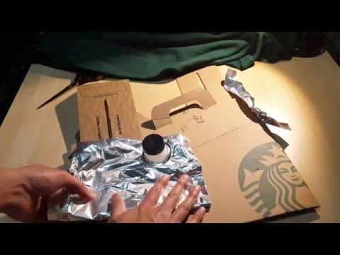 INSIDE Starbucks 96 oz party Travel size container!!! UPCYCLE IT!