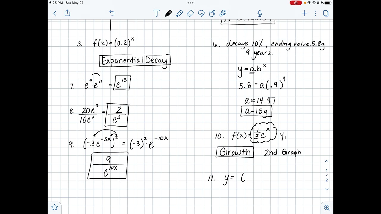 A2 Chapter 6 S2 Exam Review Video