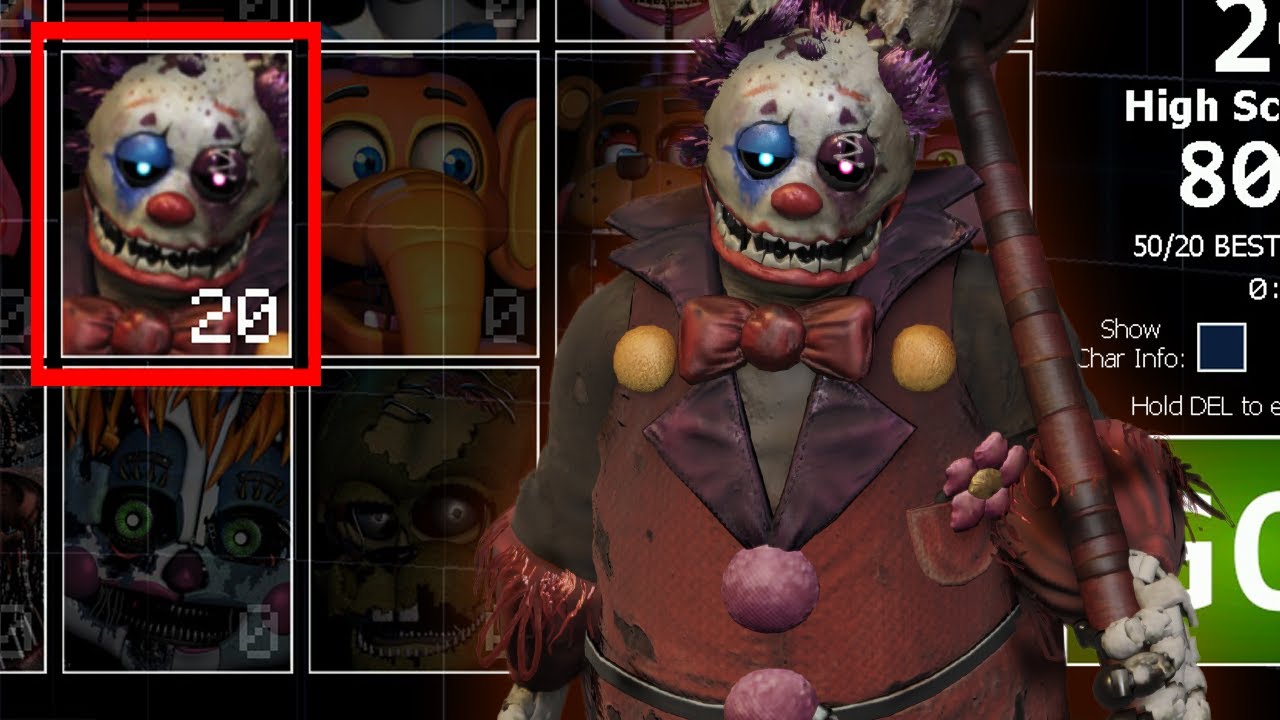 Springtrap has become a clown! Clown Springtrap! (UCN Mods)