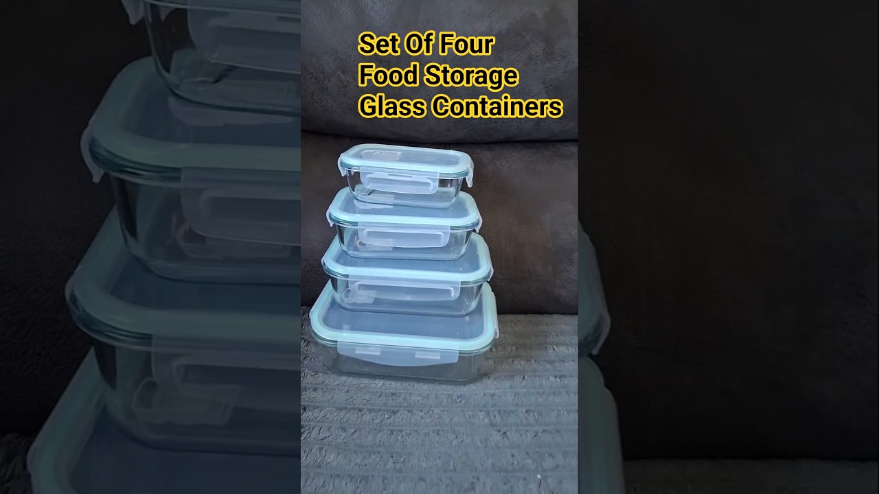 Food Storage Glass Containers #tiktokshop  #foodstorage #foodcontainer