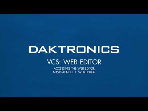 Venus Control Suite: Web Editor