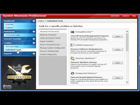 System Mechanic 12 Tools: NetBooster