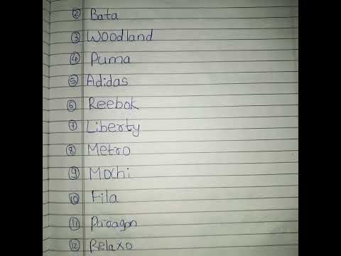 shoe brand name//name of shoe brands//##nibandhchannel ππ₯Ύπ