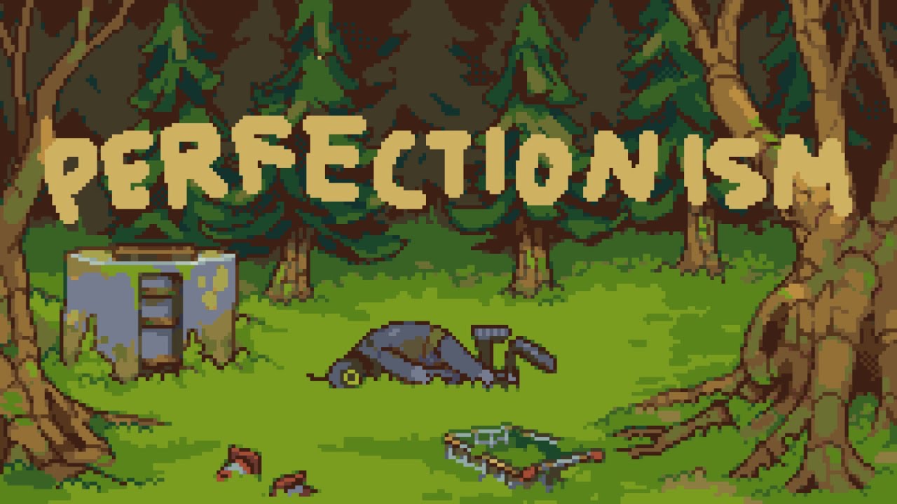 Perfectionism (ranting while drawing pixel art wallpapers)