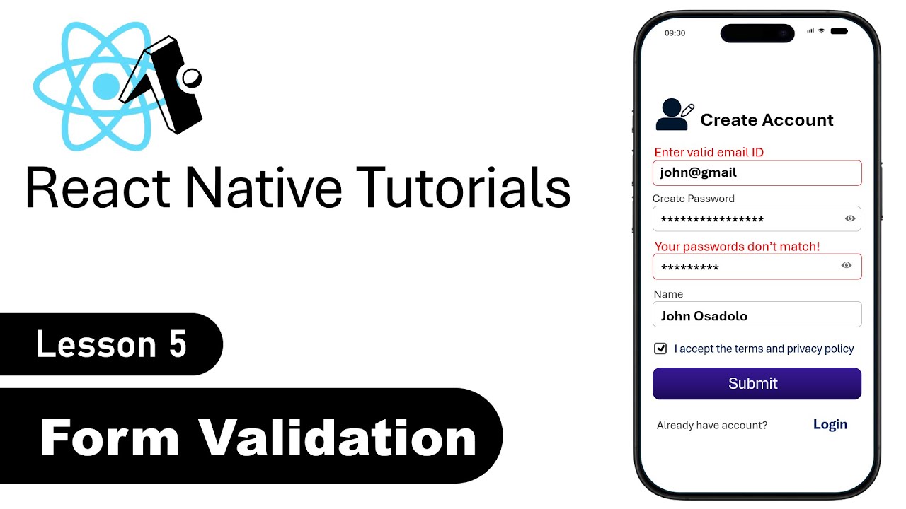 React Native #5 – Form Validation Made Easy
