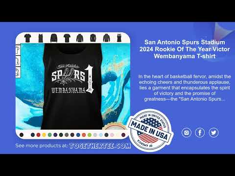San Antonio Spurs Stadium 2024 Rookie Of The Year Victor Wembanyama T-shirt