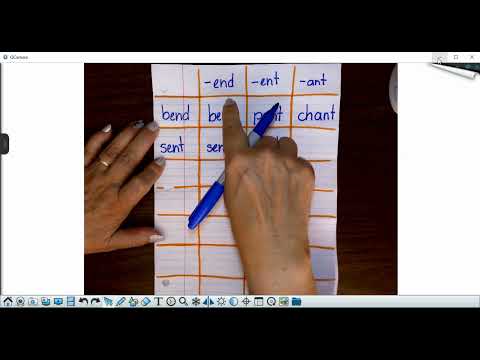 CCS Word Sort 62, -end, -ent, -ant, Making Words, Day 1