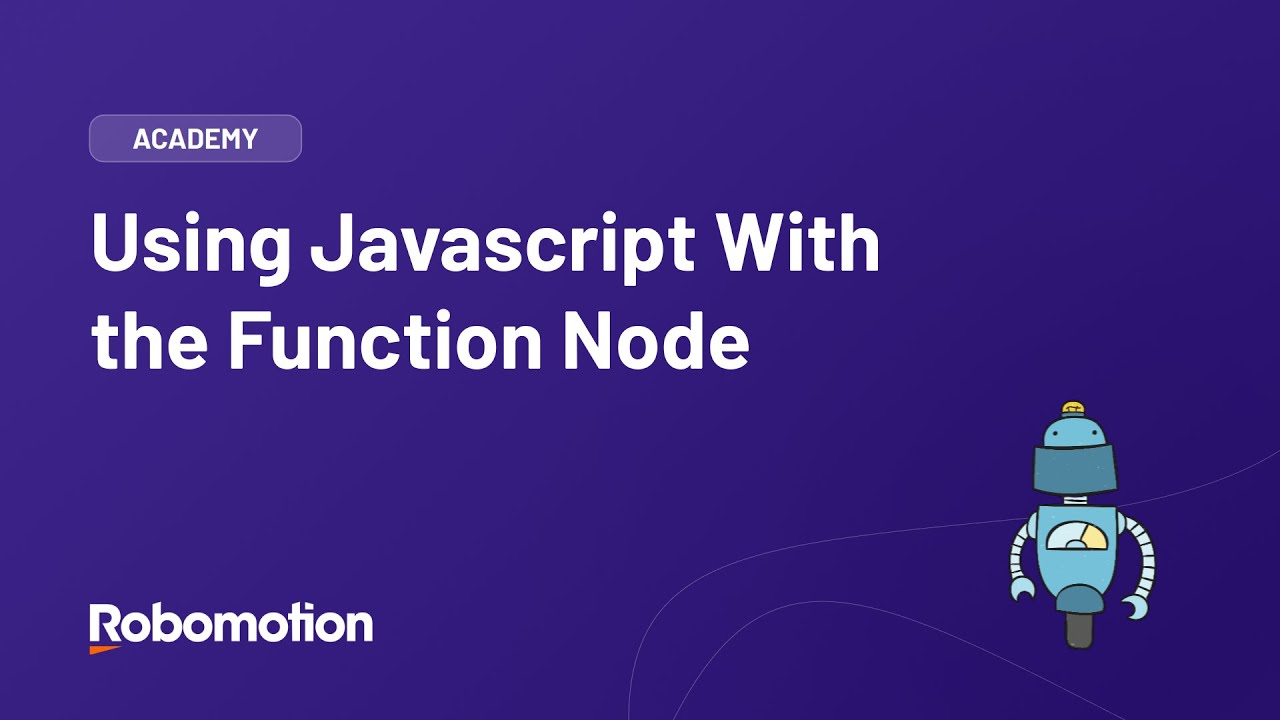 Using Javascript With the Function Node